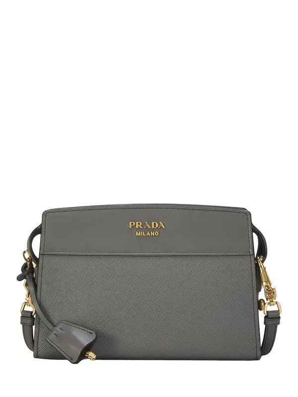 Prada Saffiano Esplanade Crossbody - Grey