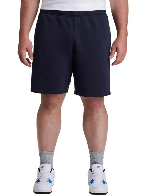 Champion Powerblend Fleece 10-inch Inseam Shorts - Deep Navy