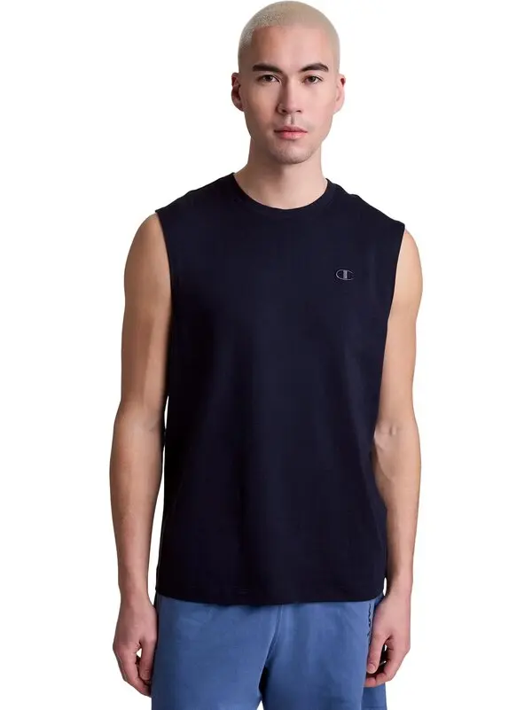 Champion Muscle Tank, C Logo - Deep Navy