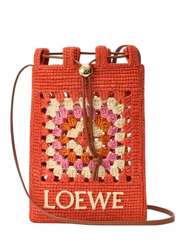Loewe Drawstring Pocket Pouch - Orange