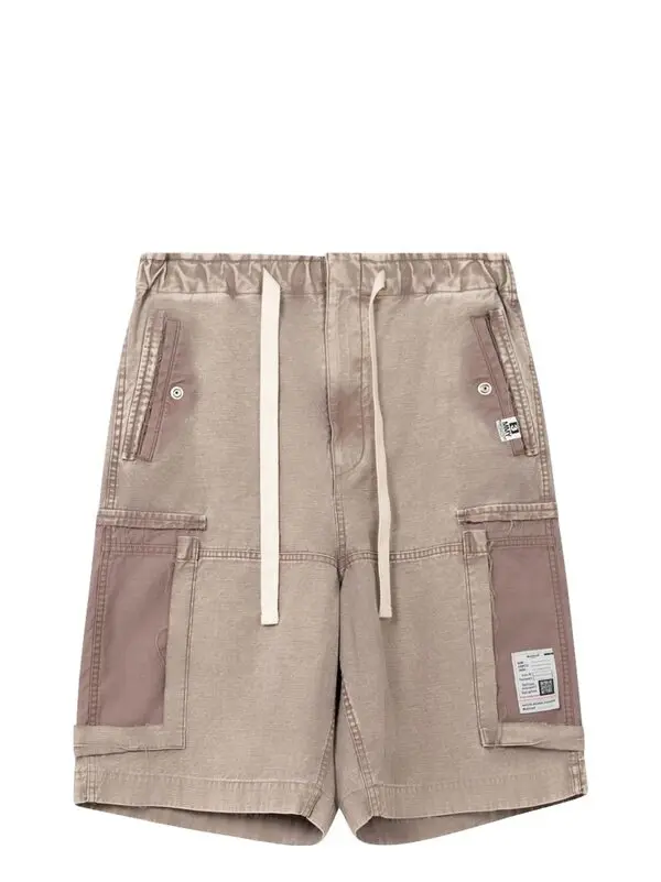 Mihara Yasuhiro Distressed Cargo Shorts - Gray