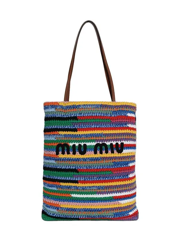 Miu Miu Crochet Tote Bag - Multi