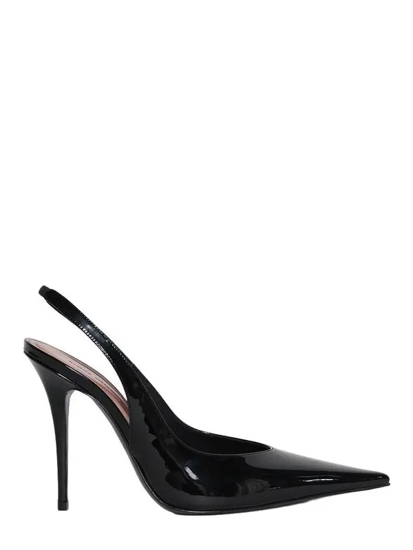 Amina Muaddi Anok Sling Pump Patent - Black