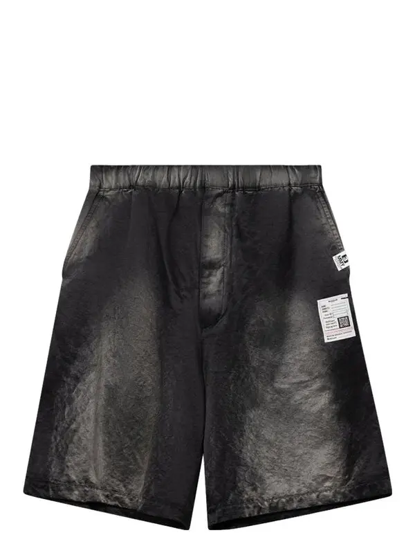Mihara Yasuhiro Sun Faded Satin Shorts - Black