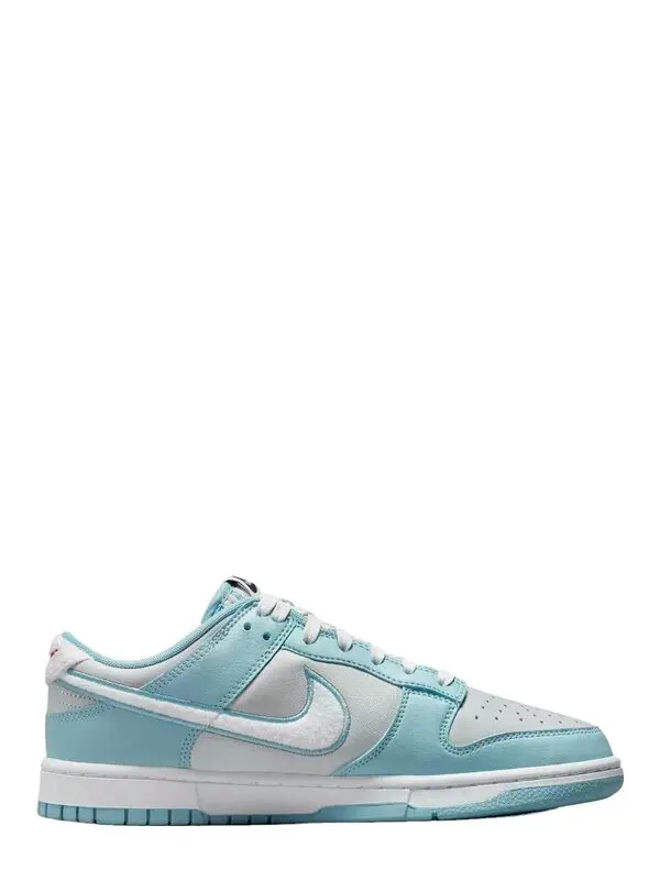Nike Dunk Low Retro Fleece-swoosh Sneakers - Blue