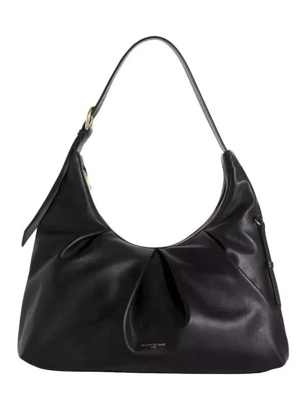 Maison Kitsuné Bloom Pleated Shoulder Bag - Black