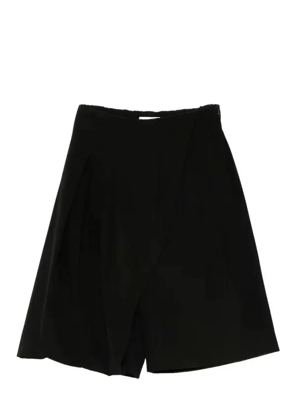 Issey Miyake Wide Leg Looped Shorts - Black
