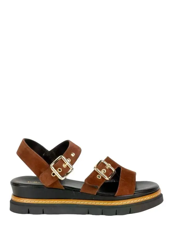 LUCA GROSSI Suede Sandals - Brown