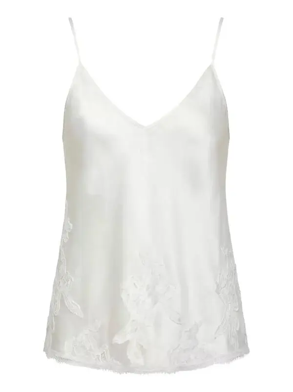 ALMAZ Lace Appliqué Top - White