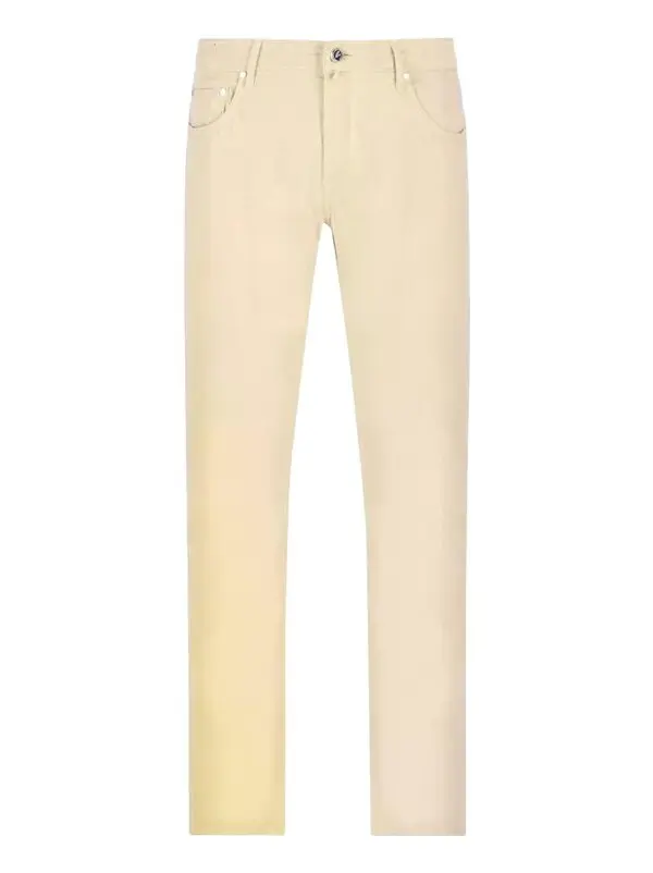 HANDPICKED Ravello Logo-patch Jeans - Neutrals