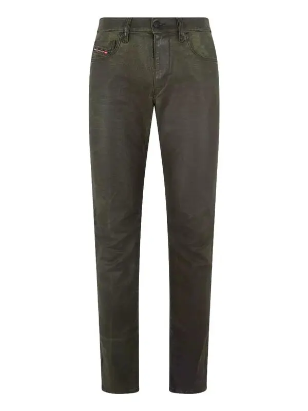 DIESEL® Waxed Slim-fit Jeans - Green