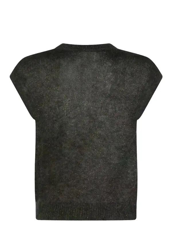 Brunello Cucinelli Mohair-blend Sequin-embellished Crew Neck Sweater - Grey