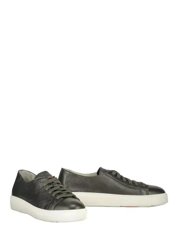 Santoni Leather Sneakers - Grey