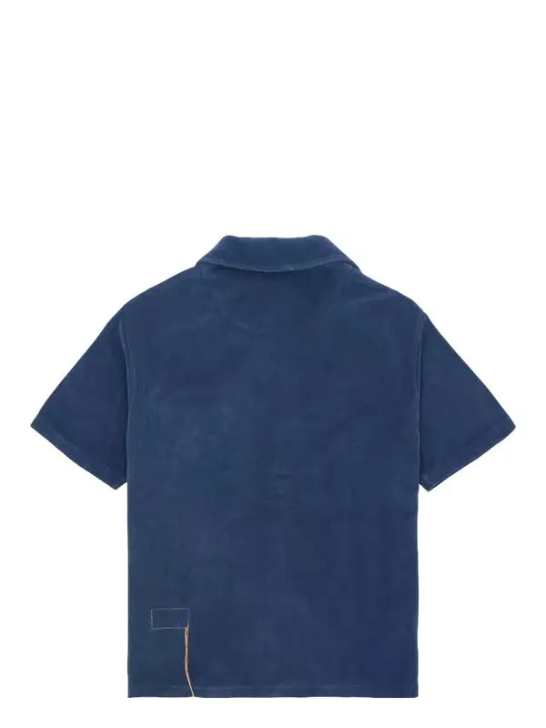 FORTELA Arlo Terry Cotton Shirt - Blue