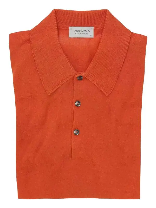 FORTELA Finchley Cotton-knit Polo Shirt - Orange