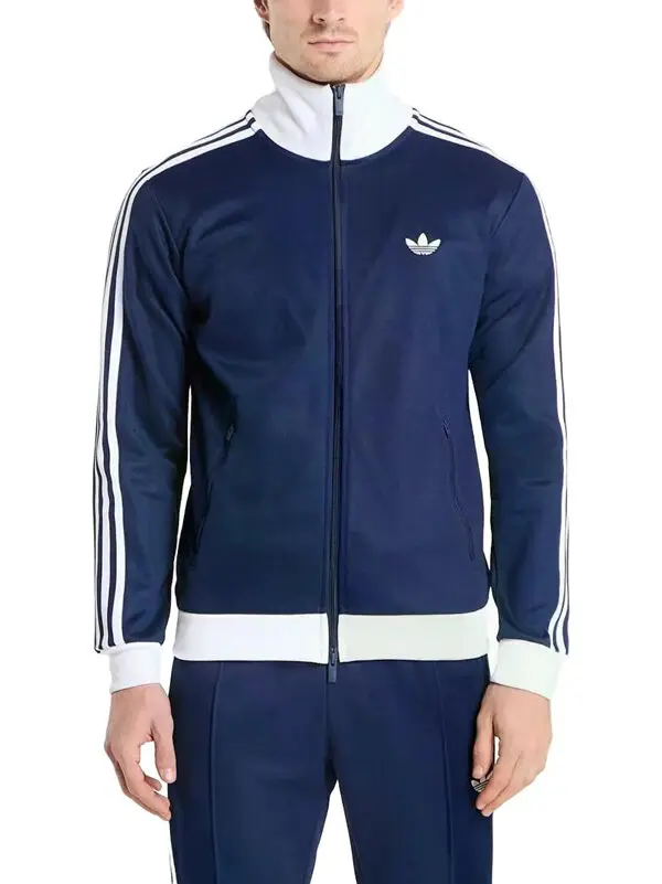 Adidas Zip-up Sweatshirt - Blue