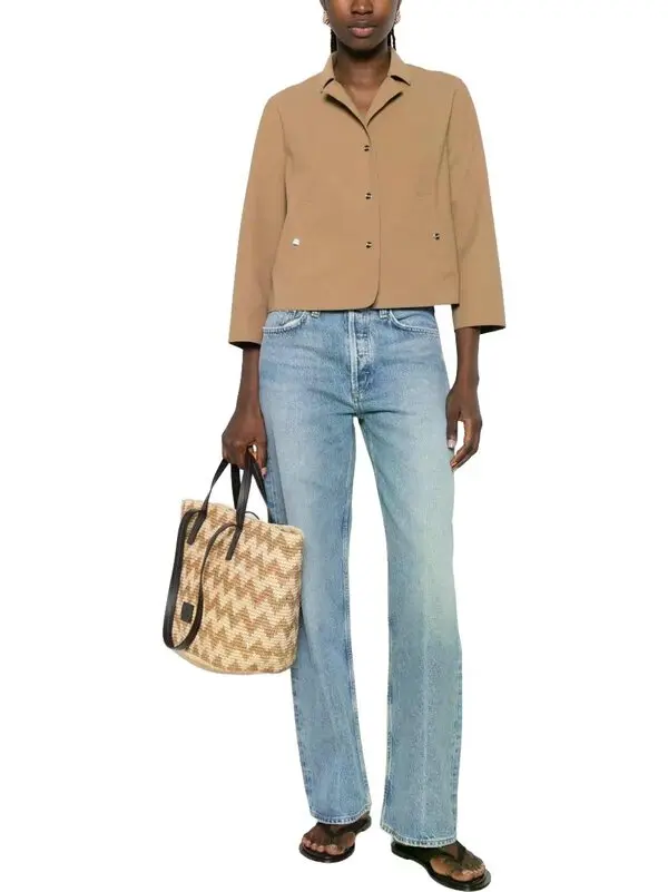 Herno Press-stud Fastening Spread-collar Jacket - Brown