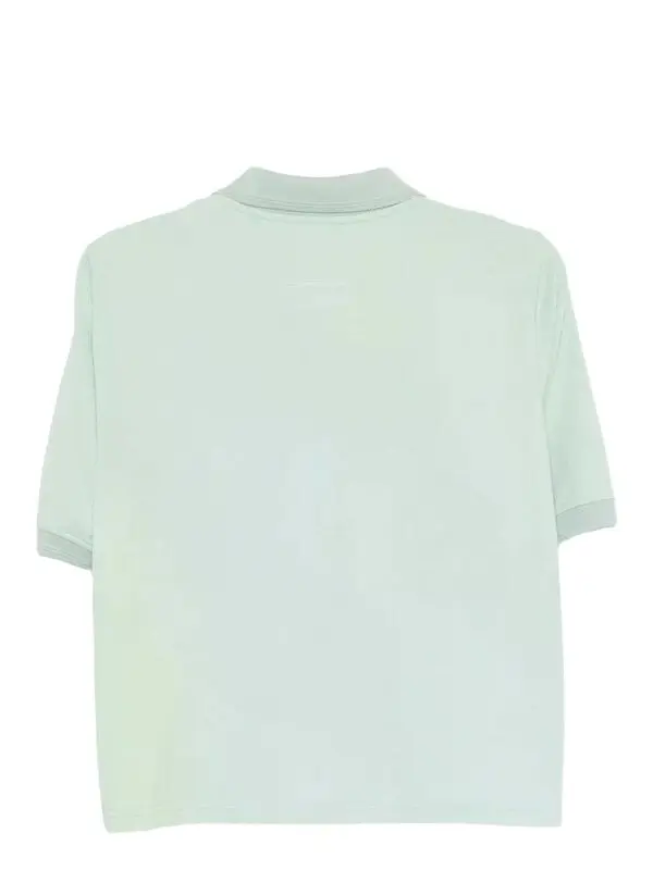 MAISON MARGIELA Embroidered Logo Polo Shirt - Green