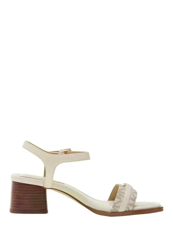 Michael Kors Monogram Buckle Sandals - Neutrals