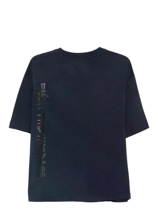 GEORGE. Graphic Print Short-sleeve T-shirt - Blue