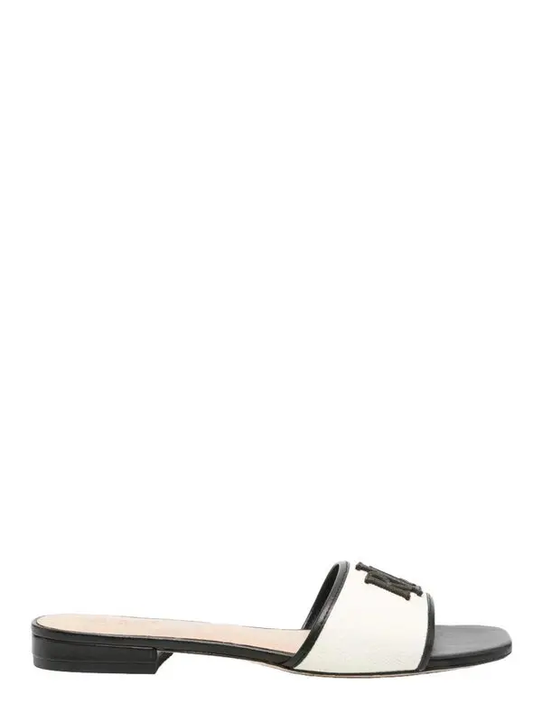 Ralph Lauren Everley Logo-plaque Sandals - Neutrals