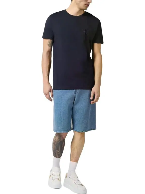 BILLIONAIRE Baroque Round-neck T-shirt - Blue