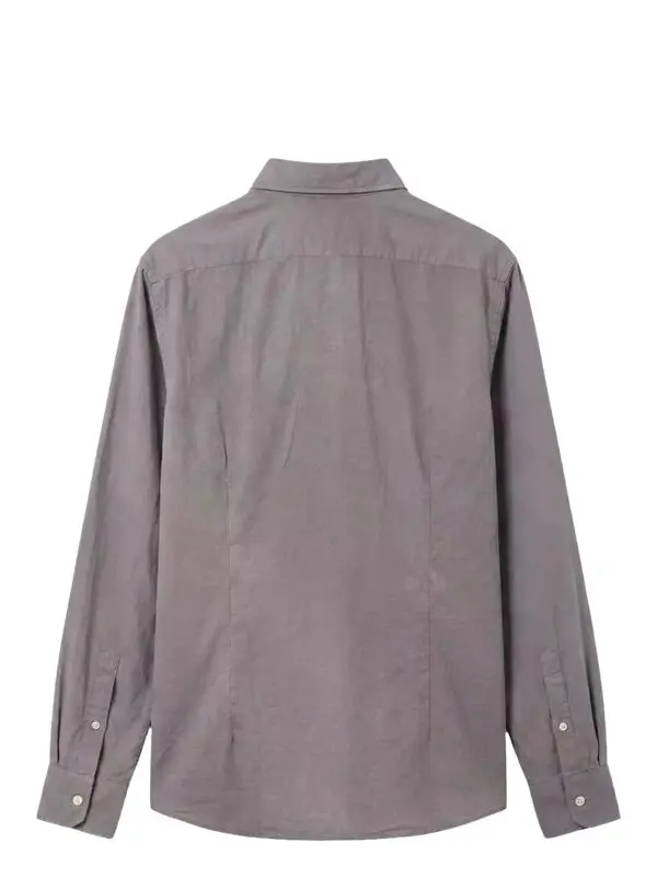 Fedeli Long-sleeve Button-down Shirt - Grey