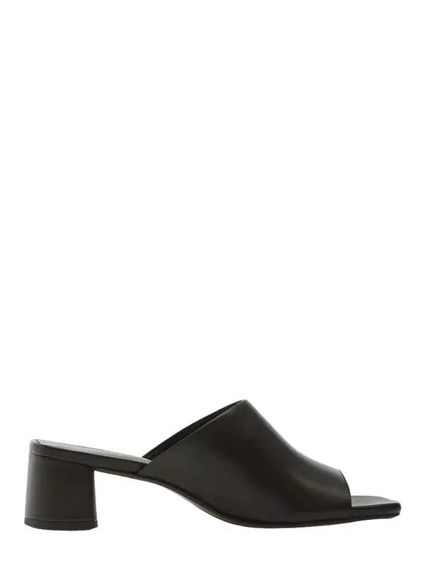 VAGABOND SHOEMAKERS Leather Heeled Mules - Black