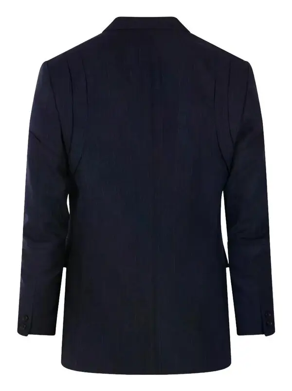 Junya Watanabe Pinstriped Double-breasted Jacket - Blue