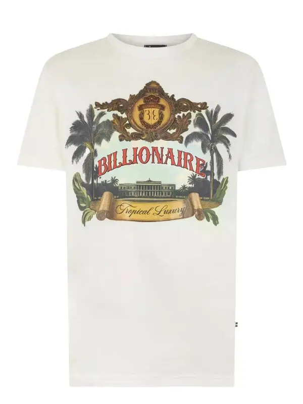 BILLIONAIRE Round-neck T-shirt - Neutrals