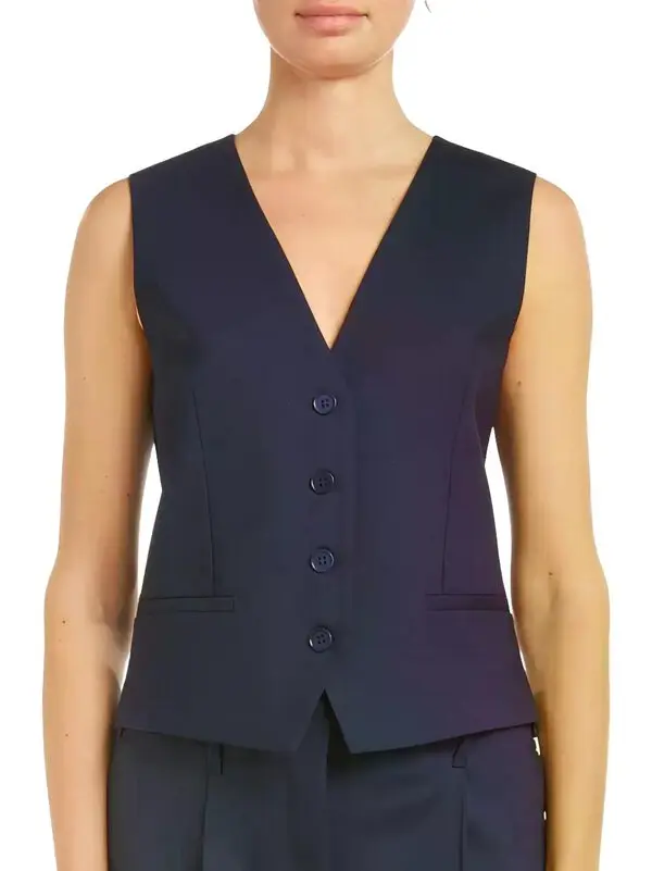 P.a.r.o.s.h Sleeveless V-neck Gilet - Blue