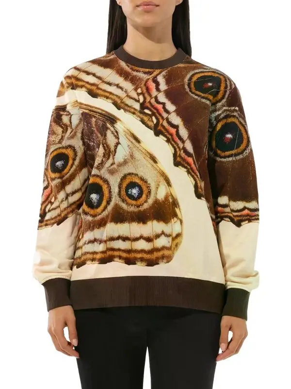 Givenchy Butterfly Print Sweatshirt - Brown