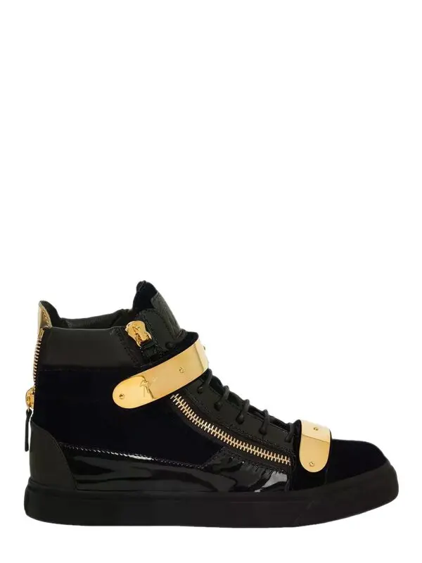 GIUSEPPE ZANOTTI Coby High Top Sneakers - Blue