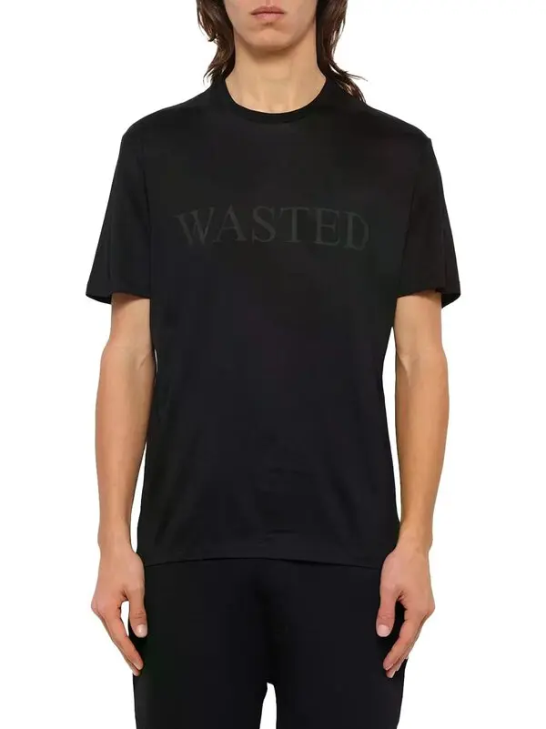 Neil Barrett Wasted Cotton T-shirt - Black