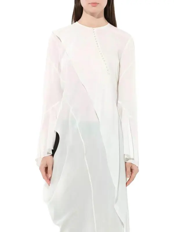 Givenchy Draped Asymmetric Blouse - White