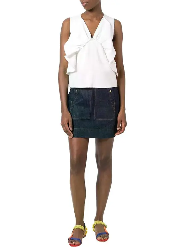 Kenzo High-waisted Denim Skirt - Blue