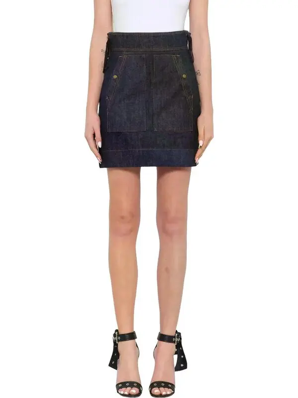 Kenzo High-waisted Denim Skirt - Blue