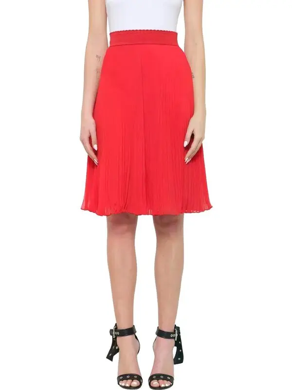 Givenchy Plissè Mid-length Skirt - Red