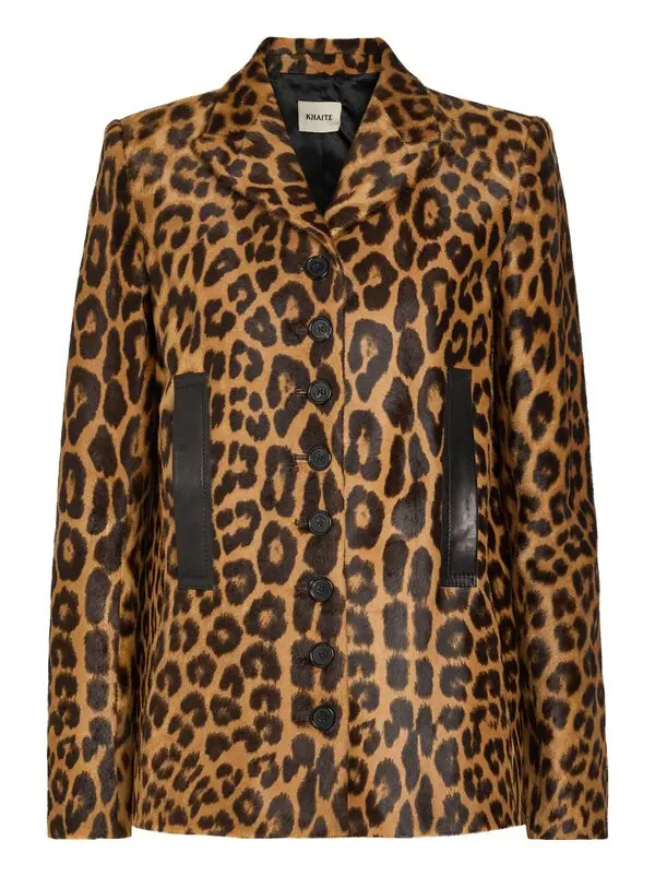 Khaite Calf-hair Print Jacket - Leopard