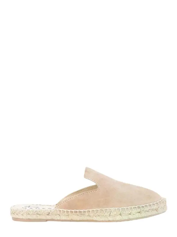Manebí Nude Goat Suede Mule Espadrilles - Neutrals
