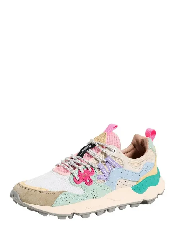 FLOWER MOUNTAIN Yamano 3 Sneakers - Military/white/light Blue