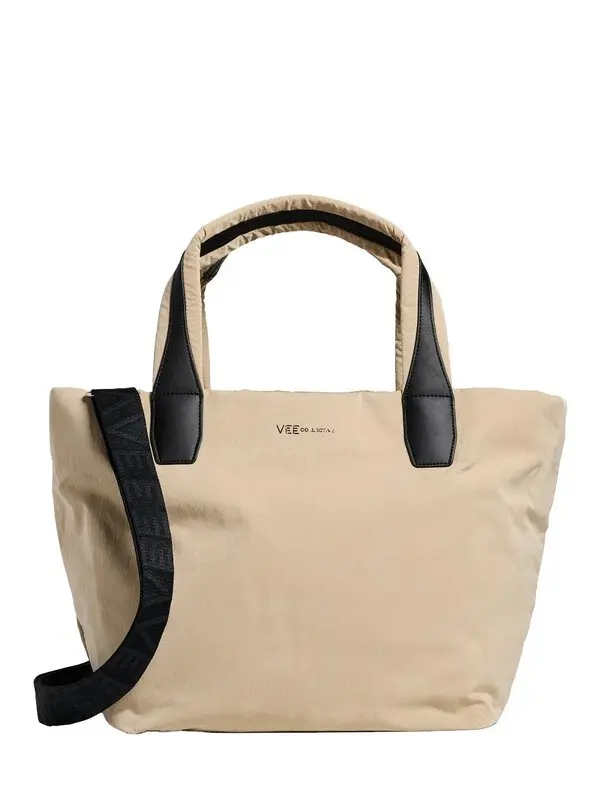 VEE COLLECTIVE Essence Medium Trench Tote Bag - Beige Trench
