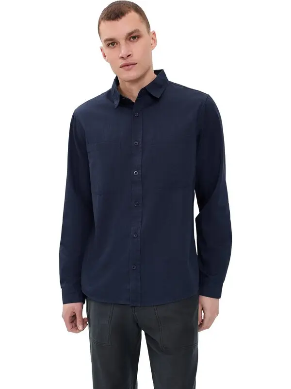 MCTAVISH Original Button Down Shirt - Dark Blue