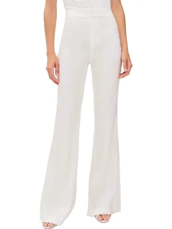 Alice + Olivia Linden Bootcut Trousers - Off White