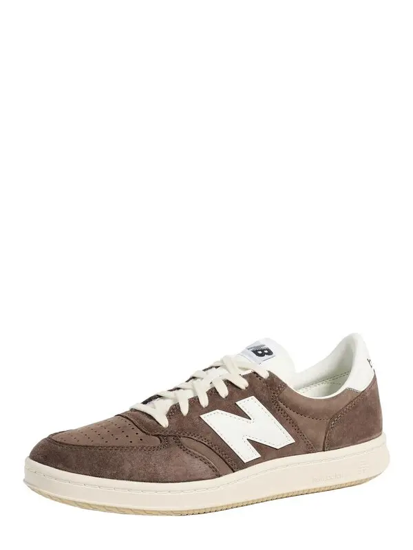 NEW BALANCE 500 Suede Sneakers - Brown/white
