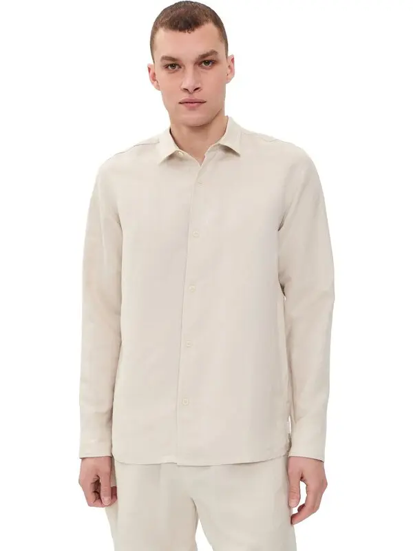 AUTO-REPLY Andrew Linen Shirt - Sand