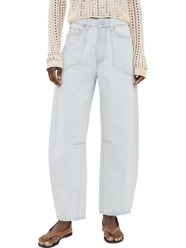 DL1961 Miro High Rise Barrel Jeans - Saltstone (highluxe)