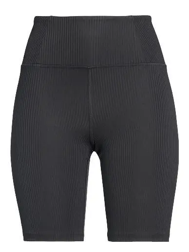 GIRLFRIEND COLLECTIVE Ribbed Stretch High-waisted Bike Shorts - Grey