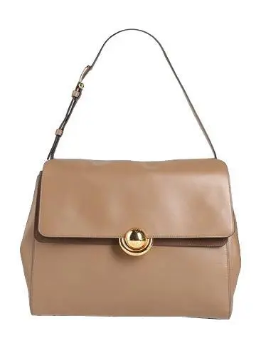 Furla Leather Shoulder Bag - Beige