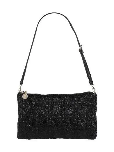 Dior Woven Shoulder Bag - Black